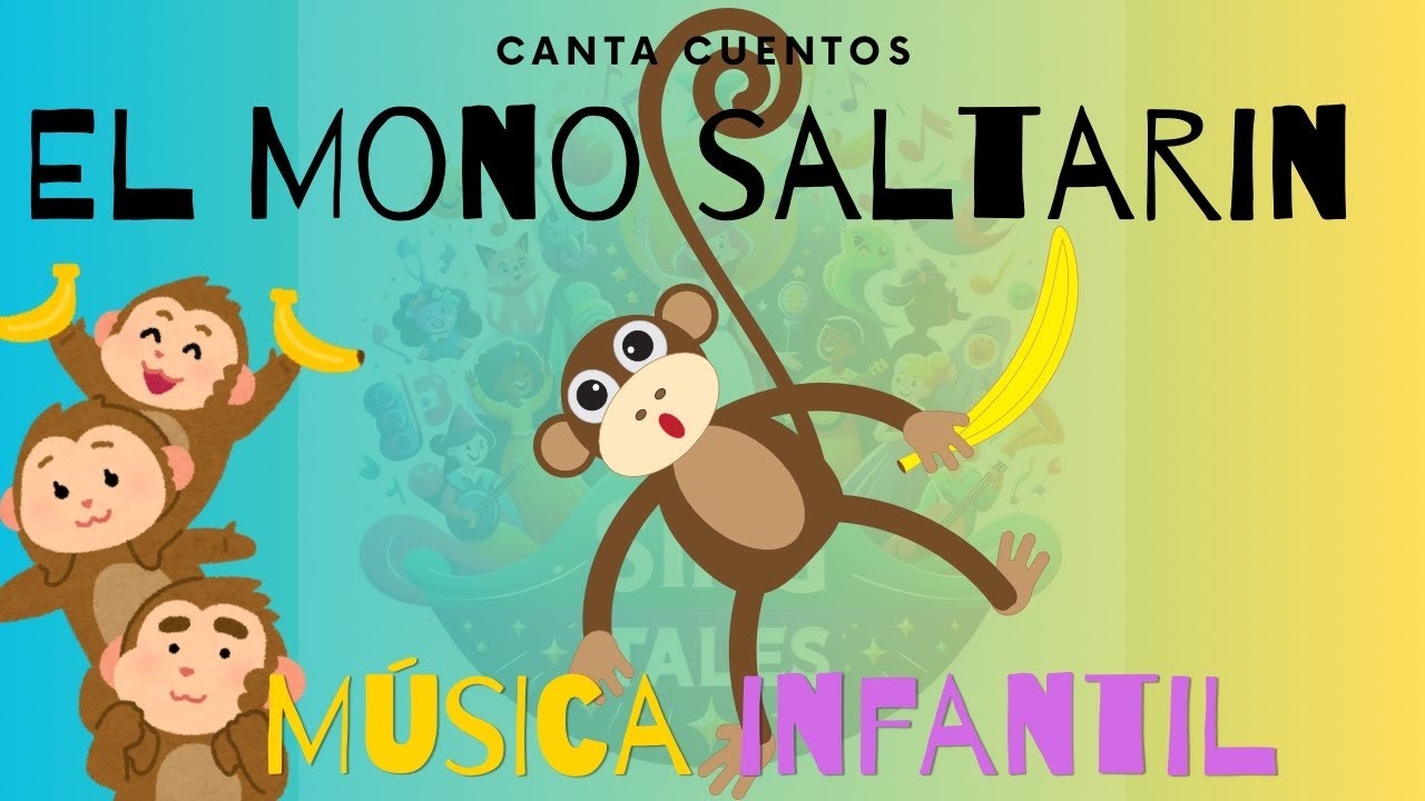 El Mono saltarín | canciones infantiles | Música Didáctica para niños ...