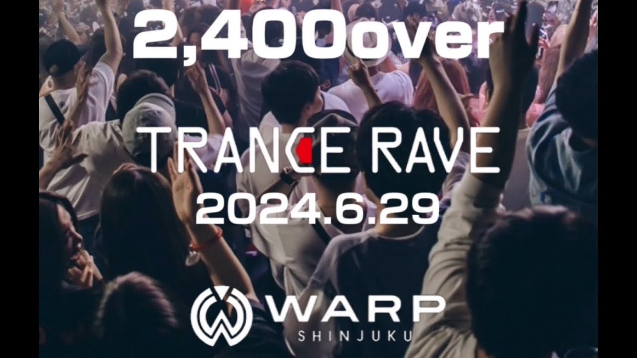 TRANCE RAVE 2024/06/29 @ WARP SHINJUKU MIXED BY DJ UTO - YouTube