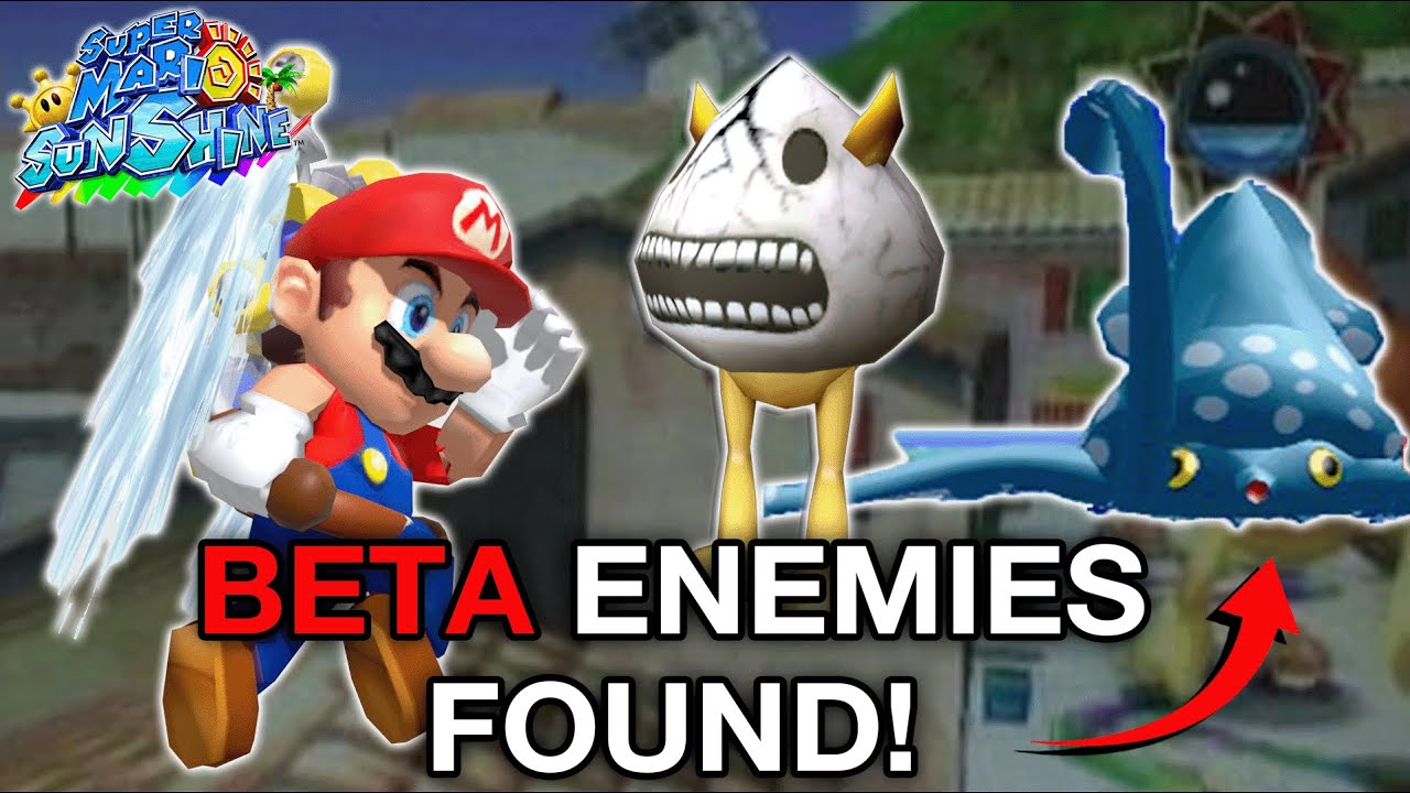 Beta Enemies of Super Mario Sunshine | Cut Content - YouTube