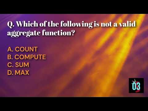 SQL (Structured Query Language) - MCQ - Session 5 - YouTube