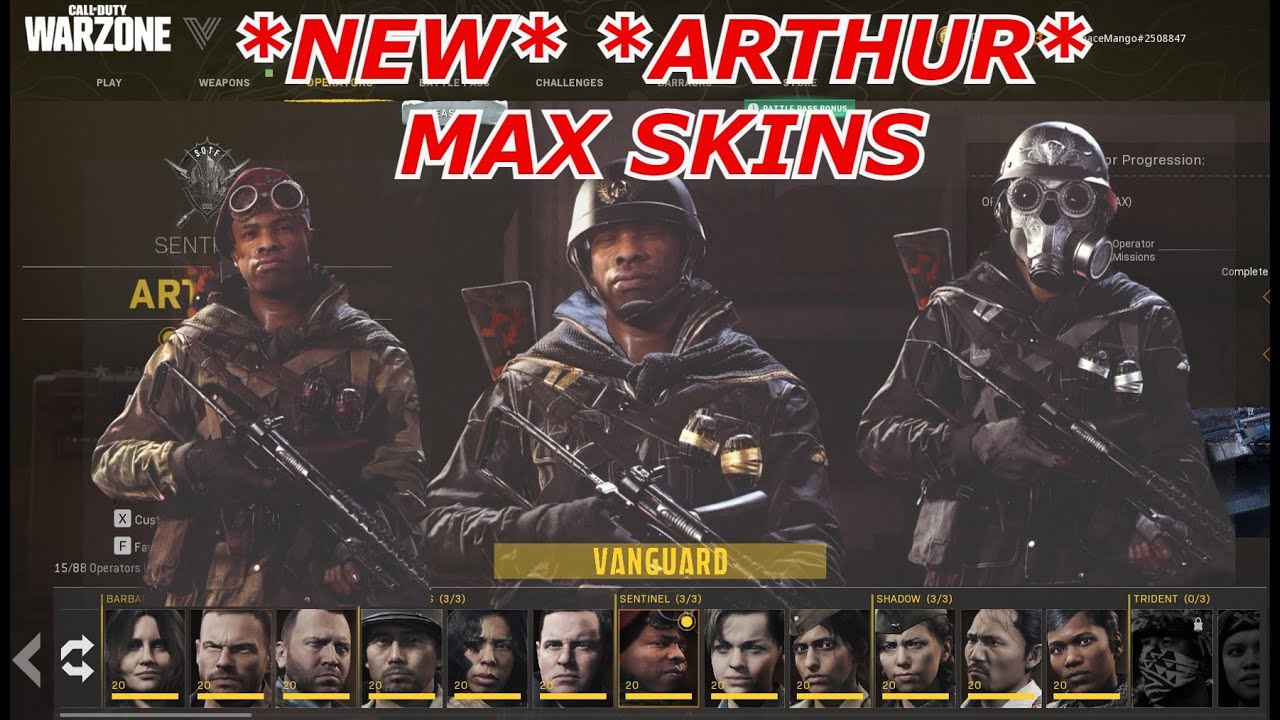 ARTHUR SKINS BUGGED FIXED - YouTube