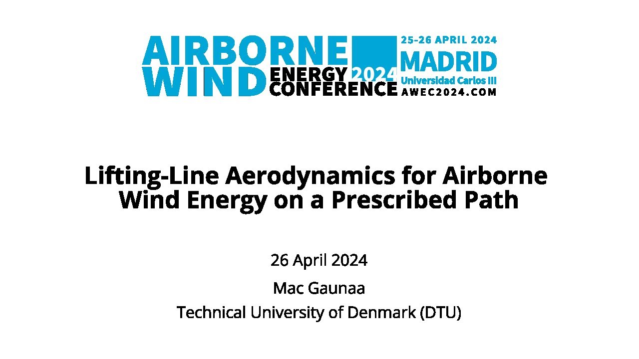 Lifting-Line Aerodynamics for Airborne Wind Energy on a Prescribed Path ...