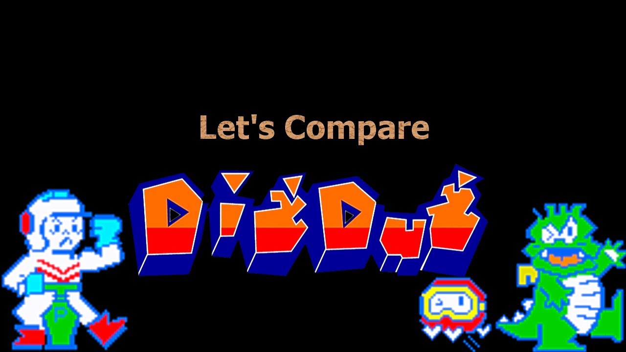 Let's Compare ( Dig Dug ) REMAKE - YouTube