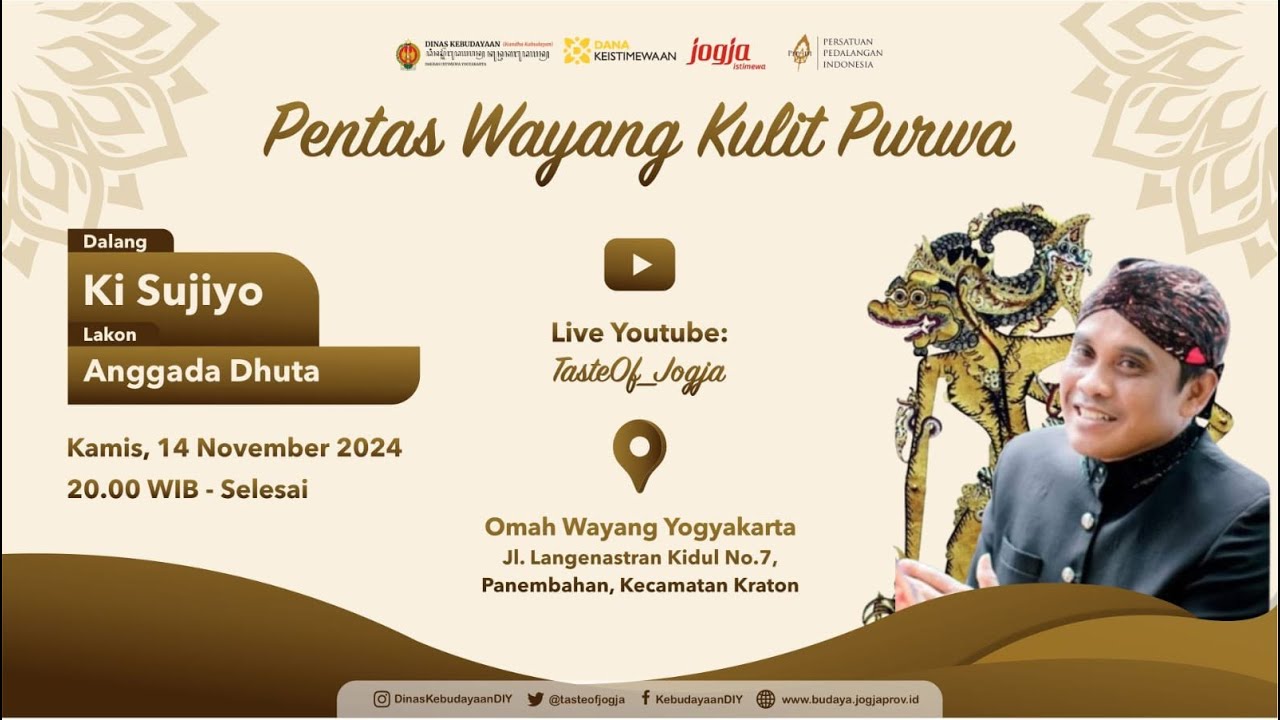 Saksikan Pentas Wayang Kulit Pepadi Tahun 2024 oleh dalang Ki Sujiyo ...