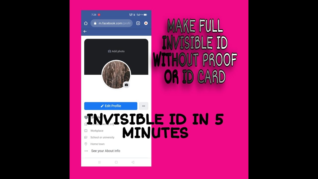 MAKE FULL INVISIBLE ACCOUNT ON FB WITHOUT PROOF OR ID CARD/ HOW TO MAKE ...