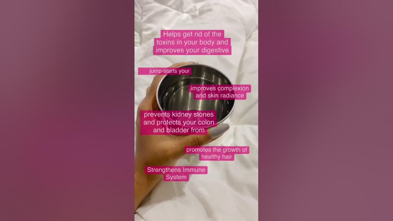 Reasons why you should drink water first thing in the morning ☀️ - YouTube