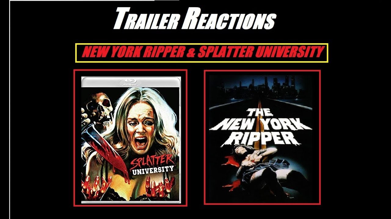 Trailer Reactions - The New York Ripper + Splatter University - YouTube