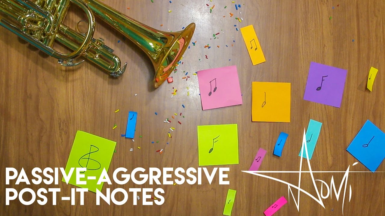 Passive-Aggressive Post-it Notes // NAOMI Ruckus Rose - YouTube