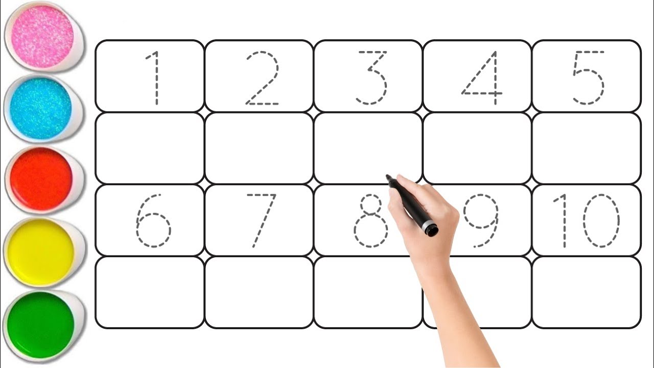 Learn Counting 1- 10 | Easy NumbersSong In English For Kids Beginners ...