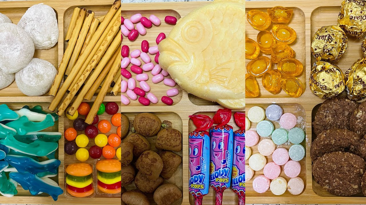 Filling platter with sweets | Compilation #12 | ASMR | No talking ...