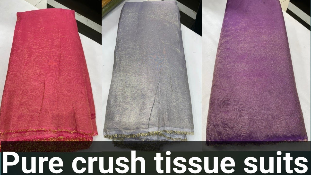 Pure crush tissue suits || @RANDEEP.BOUTIQUE. - YouTube