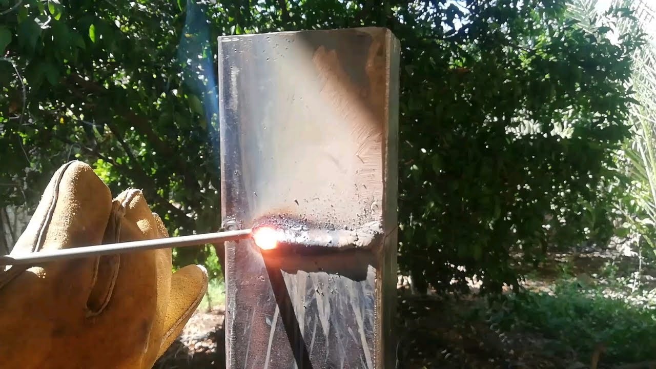 The strongest technique of square tube welding in horizontal position💪💪 ...