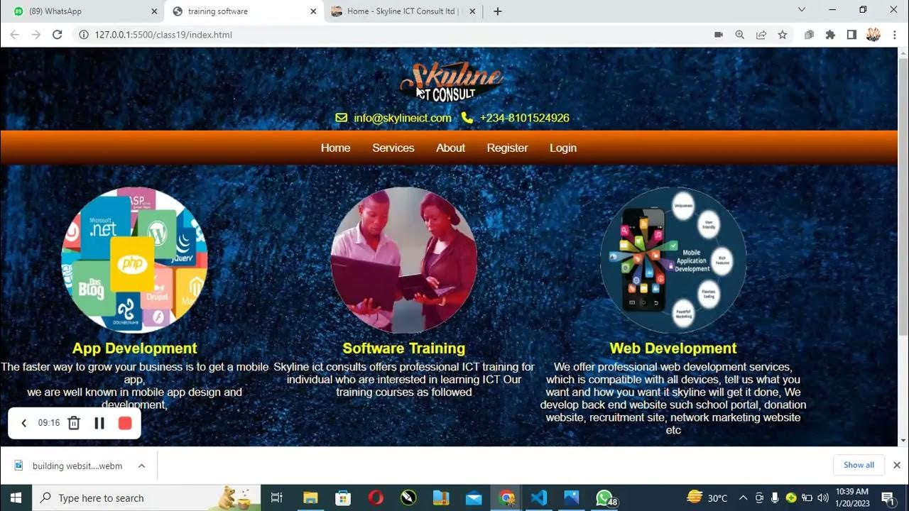 build responsive website with flexbox html and css part 1 - YouTube