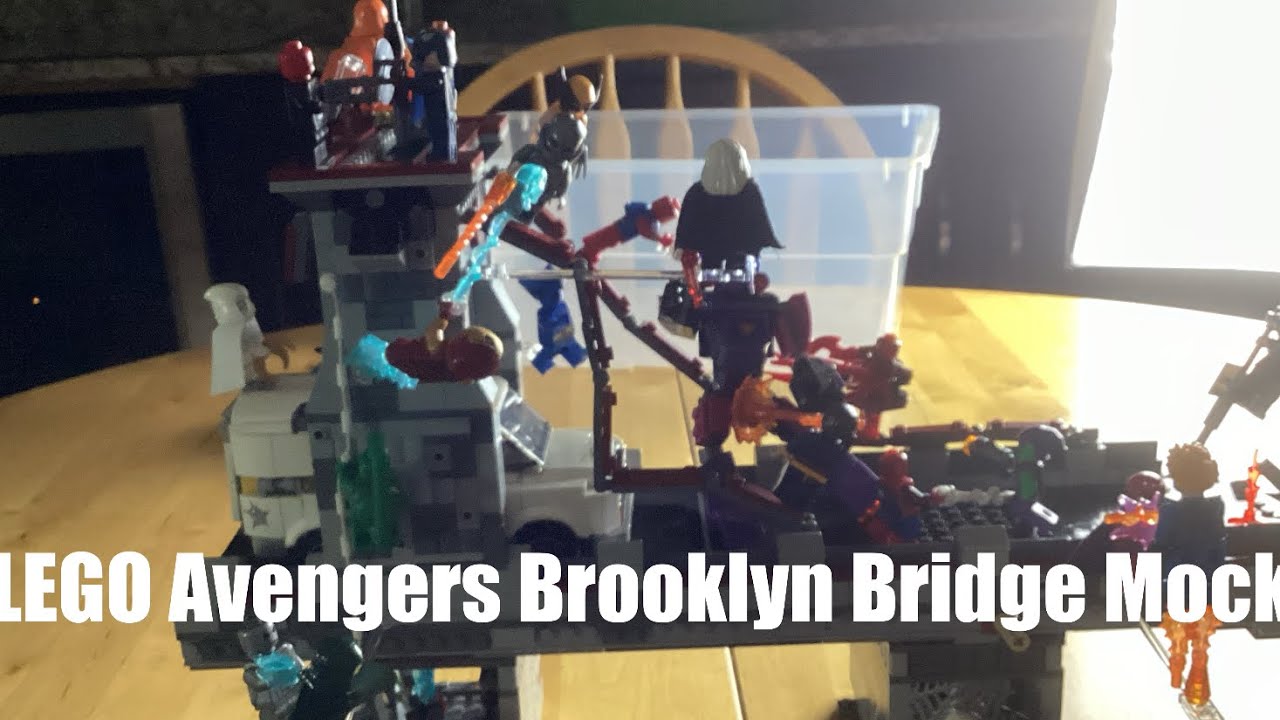 LEGO Avengers Brooklyn Bridge Mock - YouTube