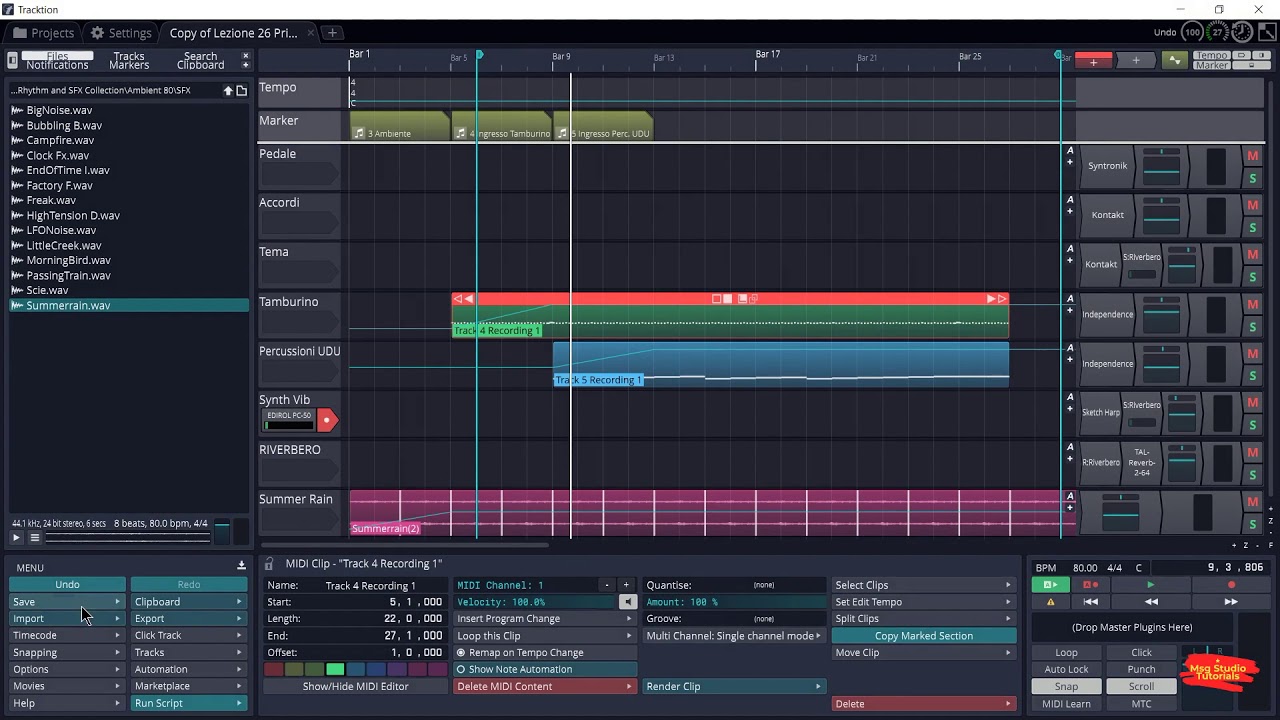 Corso completo di Computer Music: Editing midi avanzato, Pitch ...
