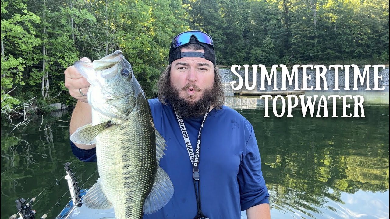 TOP WATER BASS FISHING IN EARLY SUMMER - YouTube