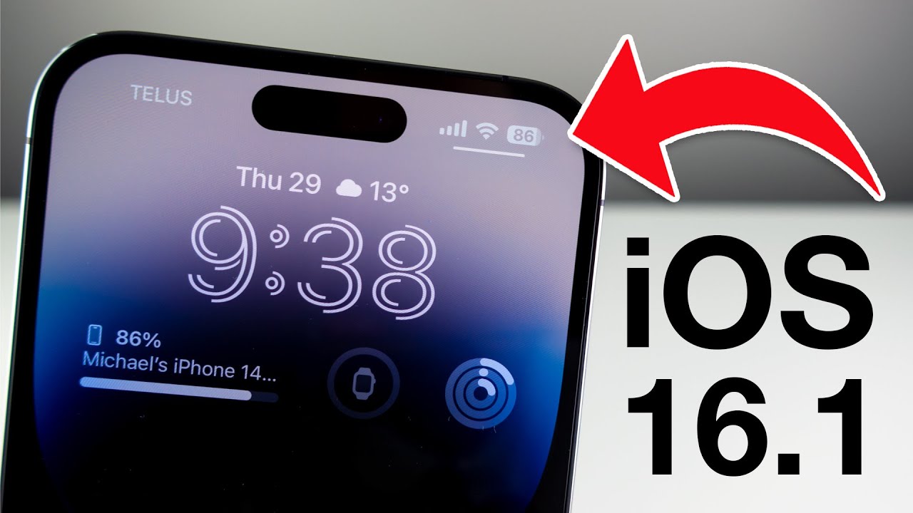 iOS 16.1 - It's about time! - YouTube