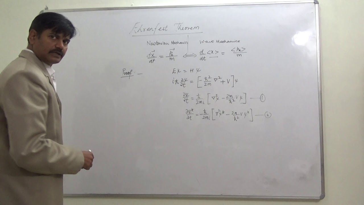 Ehrenfest Theorem IIQuantum Physics - YouTube