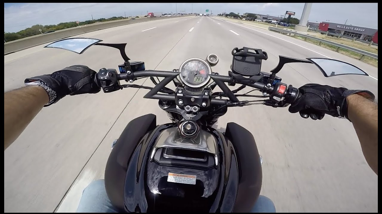 Yamaha Vmax 1700 Test Drive Max speed on 1.St Gear - YouTube