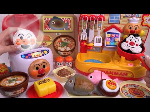 [🐰toy asmr🐰] Anpanman Kitchen Cooking Playset Satisfying with Unboxing No Talking | Review Toys