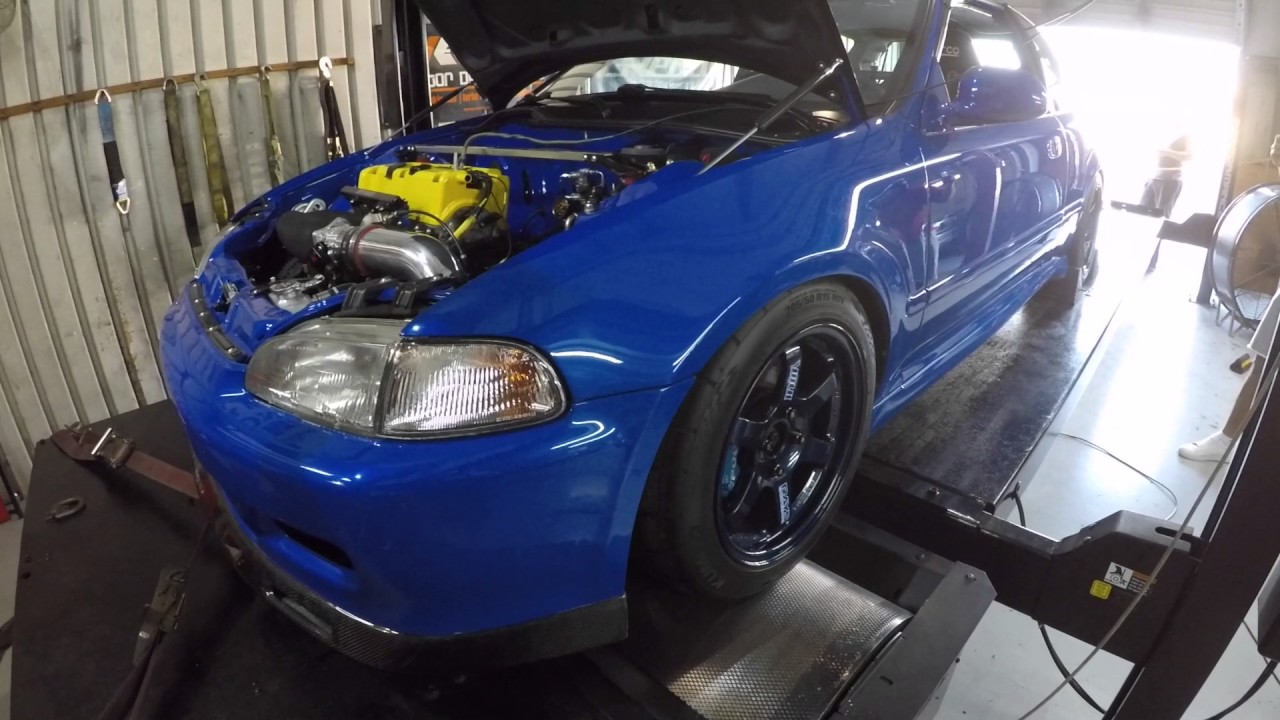 k20 eg getting tuned at Humble Performance - YouTube