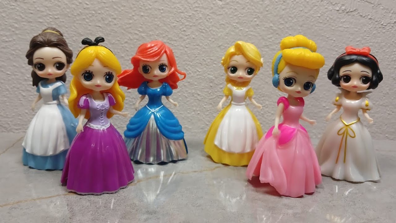 ASMR Unboxing Mattel Disney Princess Spin & Reveal Surprise Dolls ...