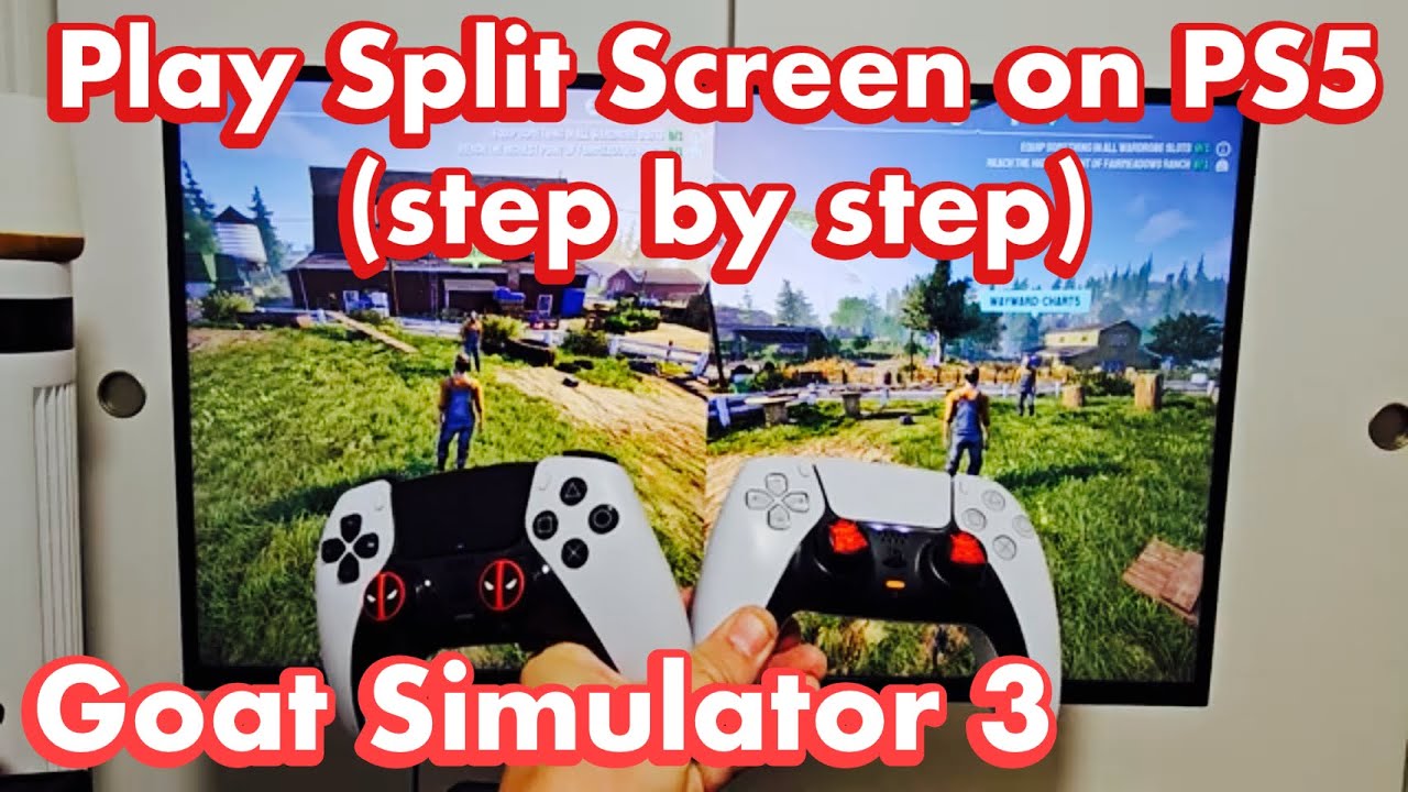 Goat Simulator 3: How to Play 'Split Screen' (step by step on PS5 ...
