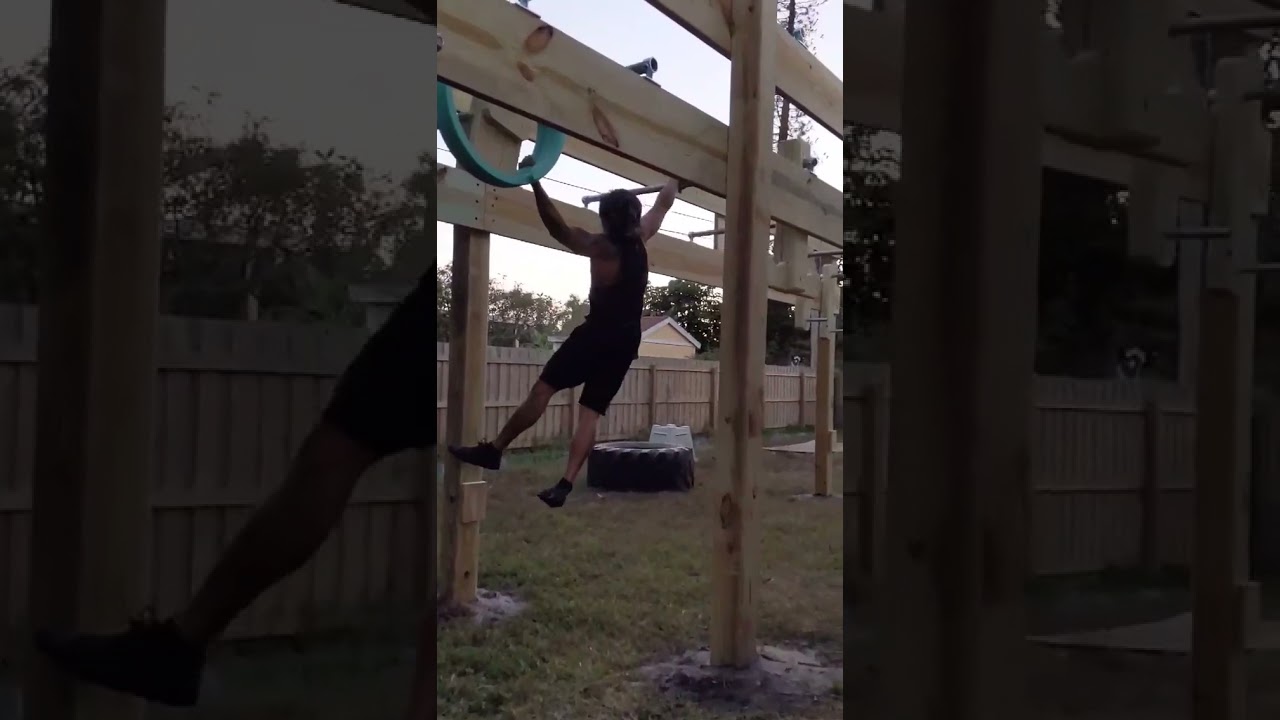 Guy Shows Amazing Skills While Jumping Through Monkey Bars - 1192642 ...
