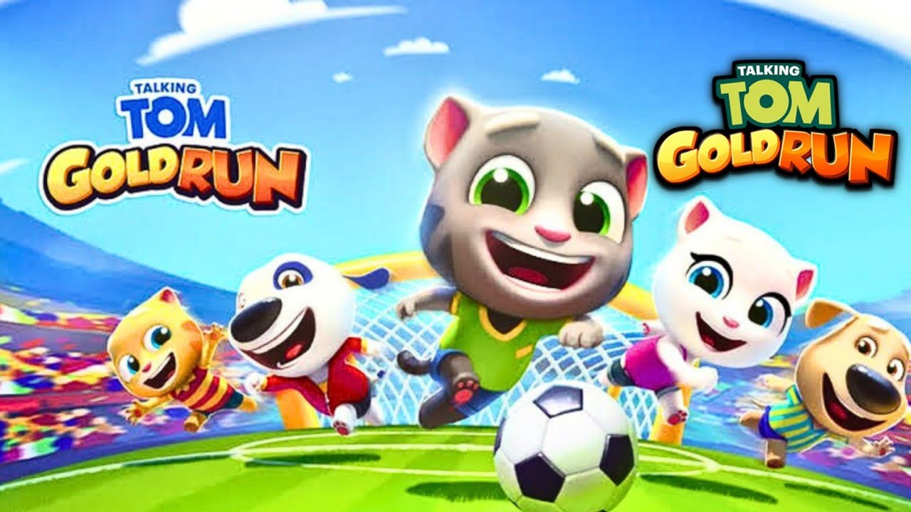 Talking Tom Gold Run - Football Tom | Android IOS Gameplay | - YouTube