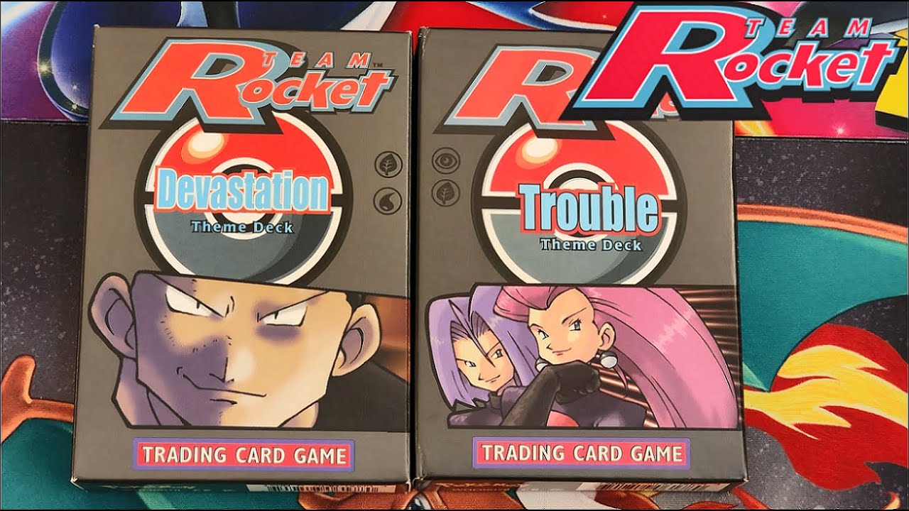 Pokemon Card Theme Deck #5 Team Rocket (Collection) - YouTube