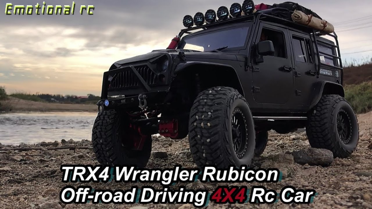 Traxxas TRX4 JEEP Wrangler Rubicon Off-road Driving 4X4 RC car - YouTube