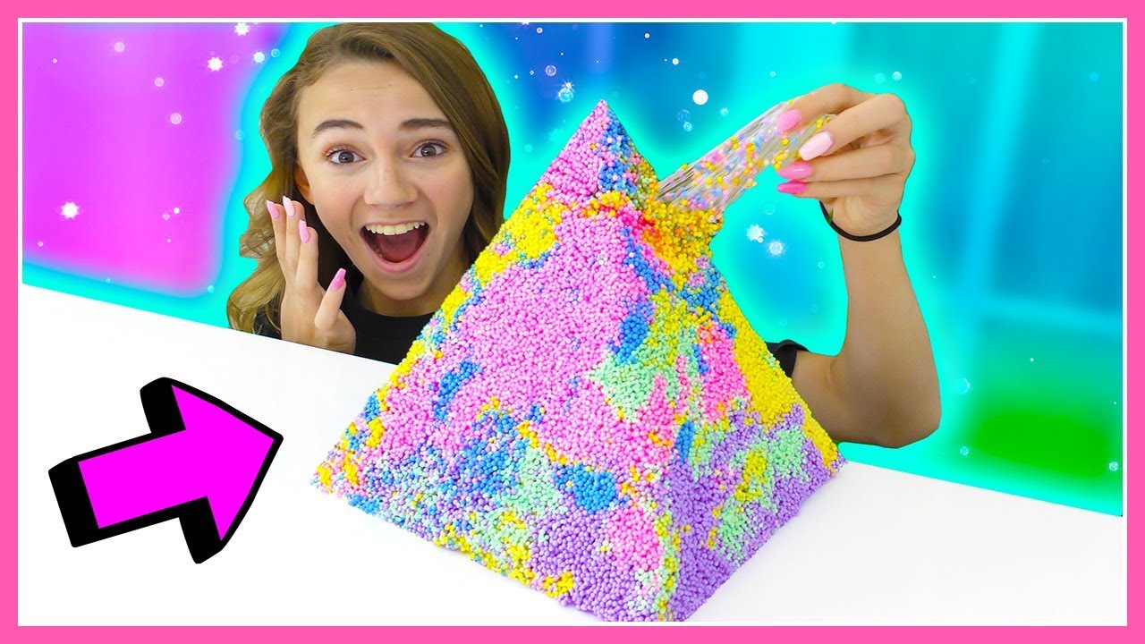 ADDING TOO MANY INGREDIENTS TO SLIME | Kayla Davis - YouTube