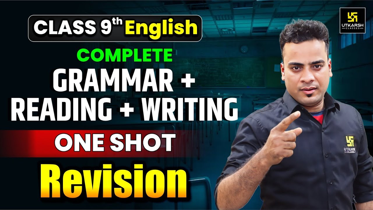 Class 9 English Grammar & Reading+Writing One Shot | RBSE Class 9 ...