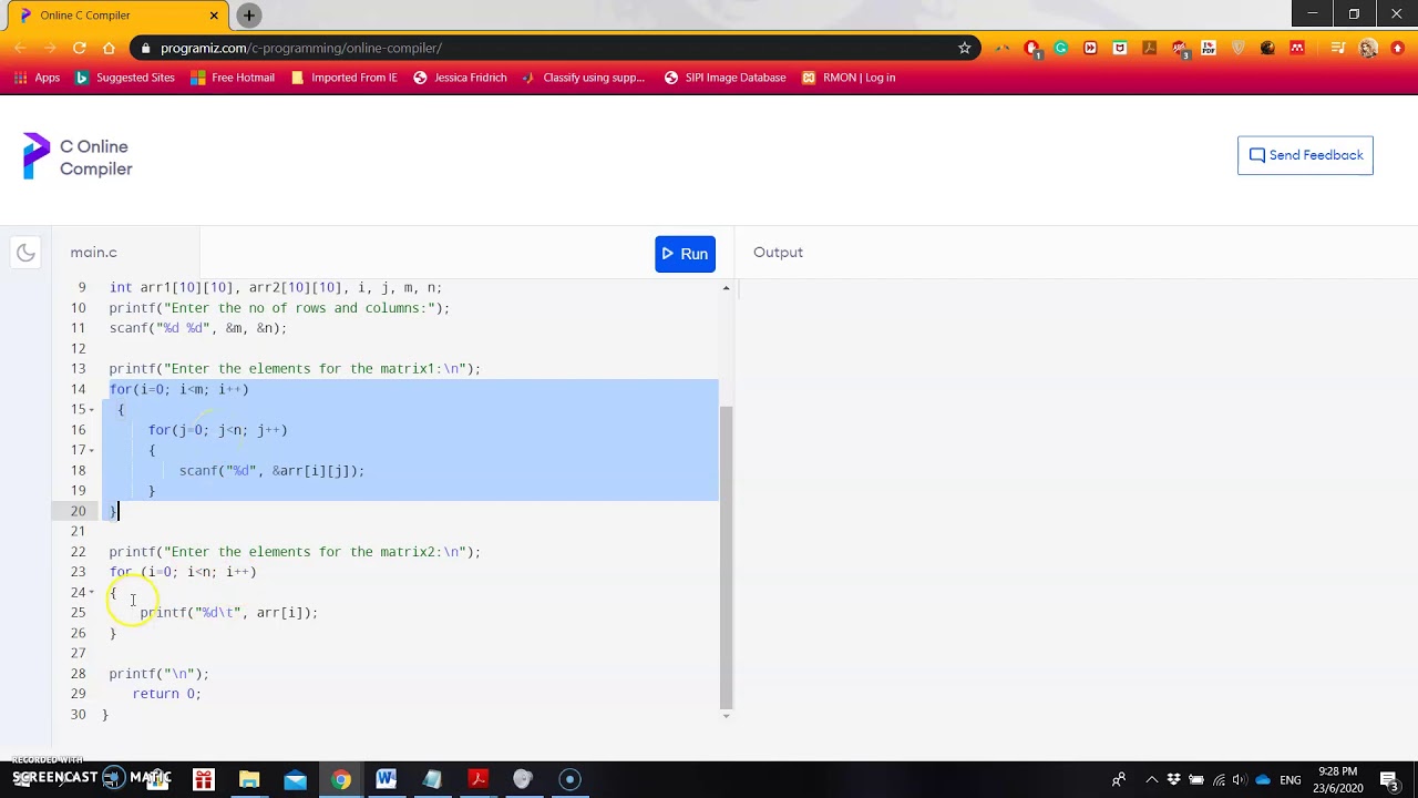 C-Programming: array2D - YouTube