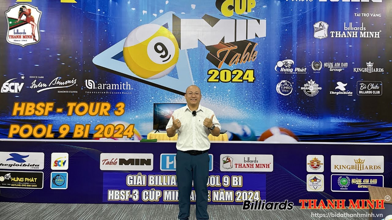 Khai mạc giải HBSF Billiards Pool 9 bi Tour 3 - 2024 - YouTube