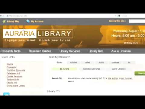 Does Auraria Library Have Textbooks? - YouTube