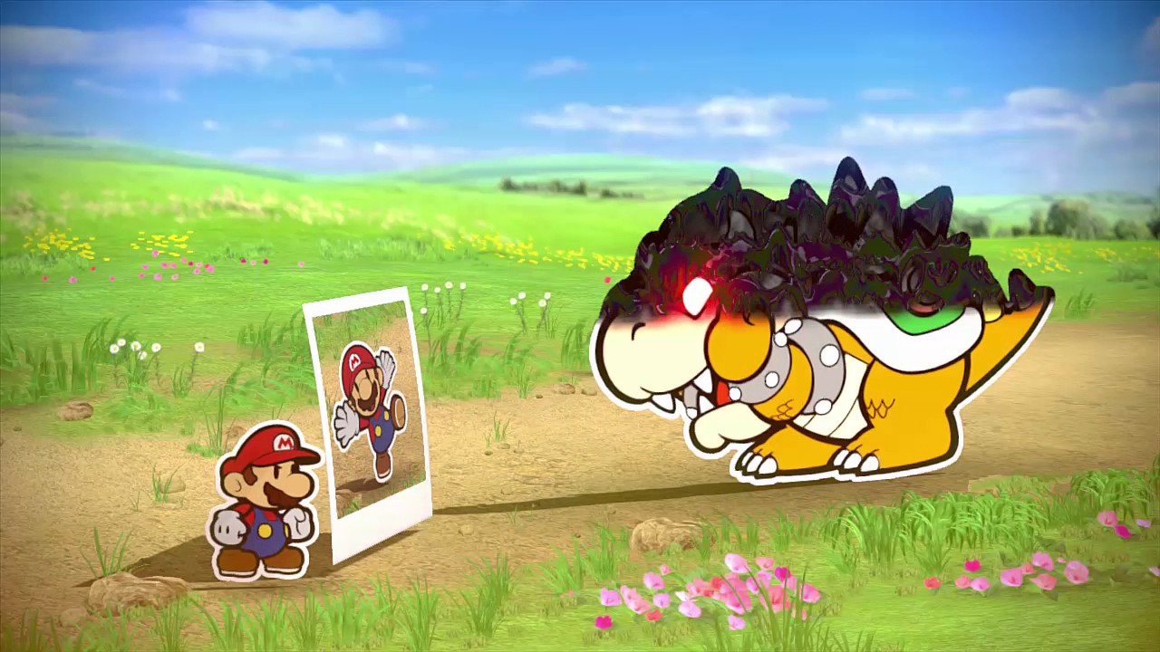Using the Instant Camera Card Against Bowser in Paper Mario Color ...