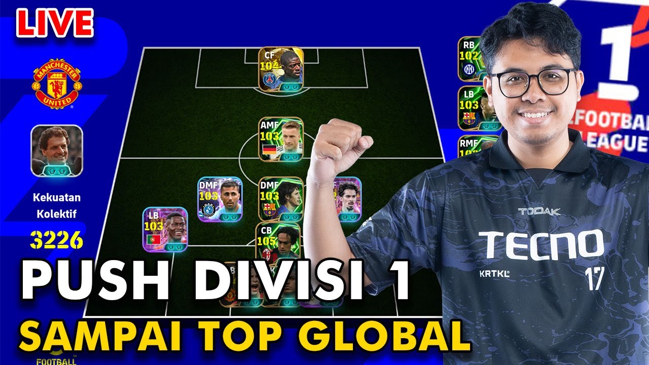 PUSH DIVISI PAKAI FORMASI 541 LAGI !! EFOOTBALL MOBILE 2026 - YouTube