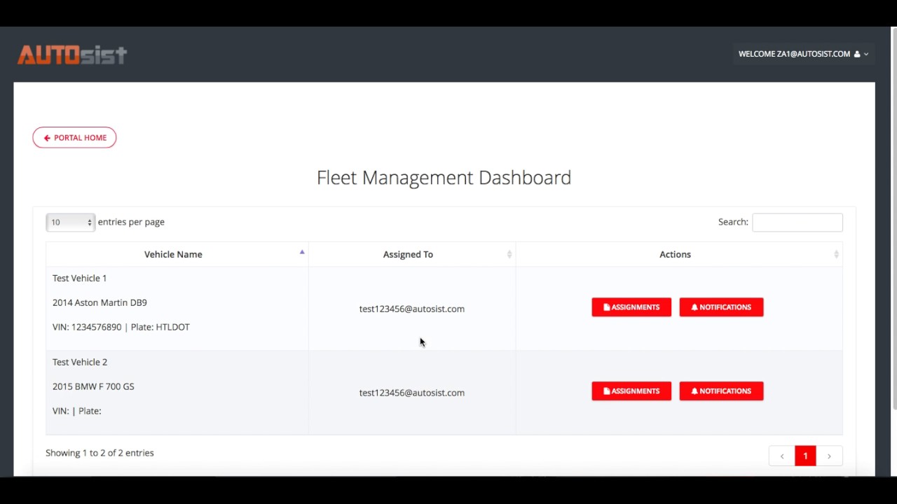 New Fleet Management Dashboard Demo - YouTube