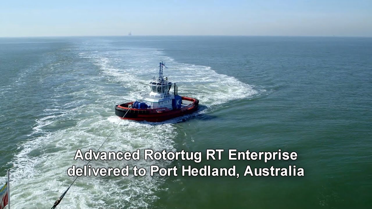 Rotortug RT Enterprise delivered to Rivtow at Port Hedland - YouTube