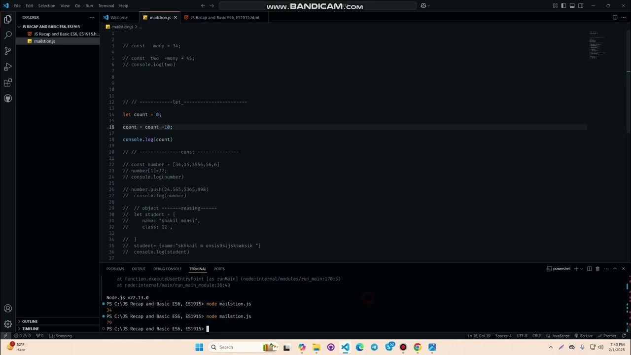 i #Var, Let and Const Variables in JavaScript JavaScript Let vs Var vs Constant | Mosh - YouTube