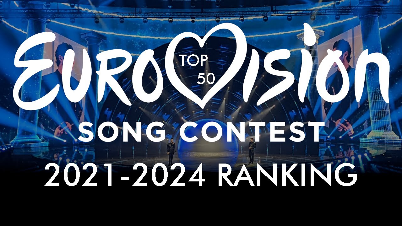 Eurovision 2021 to 2024 TOP 50 RANKING - YouTube