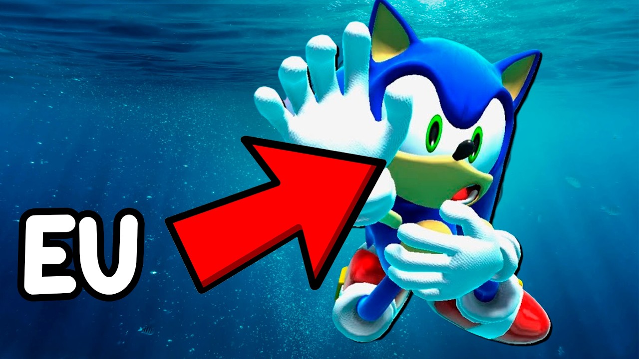como cheguei na ÁGUA o MAIS RÁPIDO POSSÍVEL em JOGOS DO SONIC - desafio ...