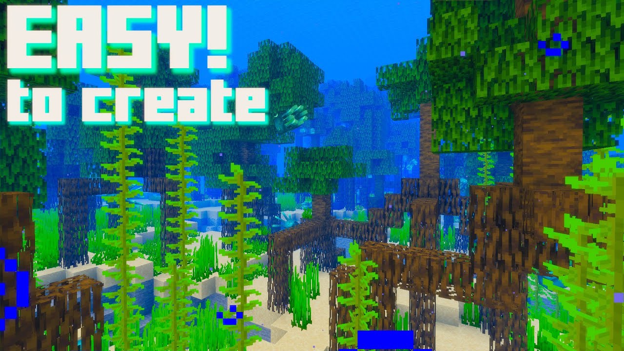 The Easiest Way to Create a Under Water Swamp in Minecraft - YouTube