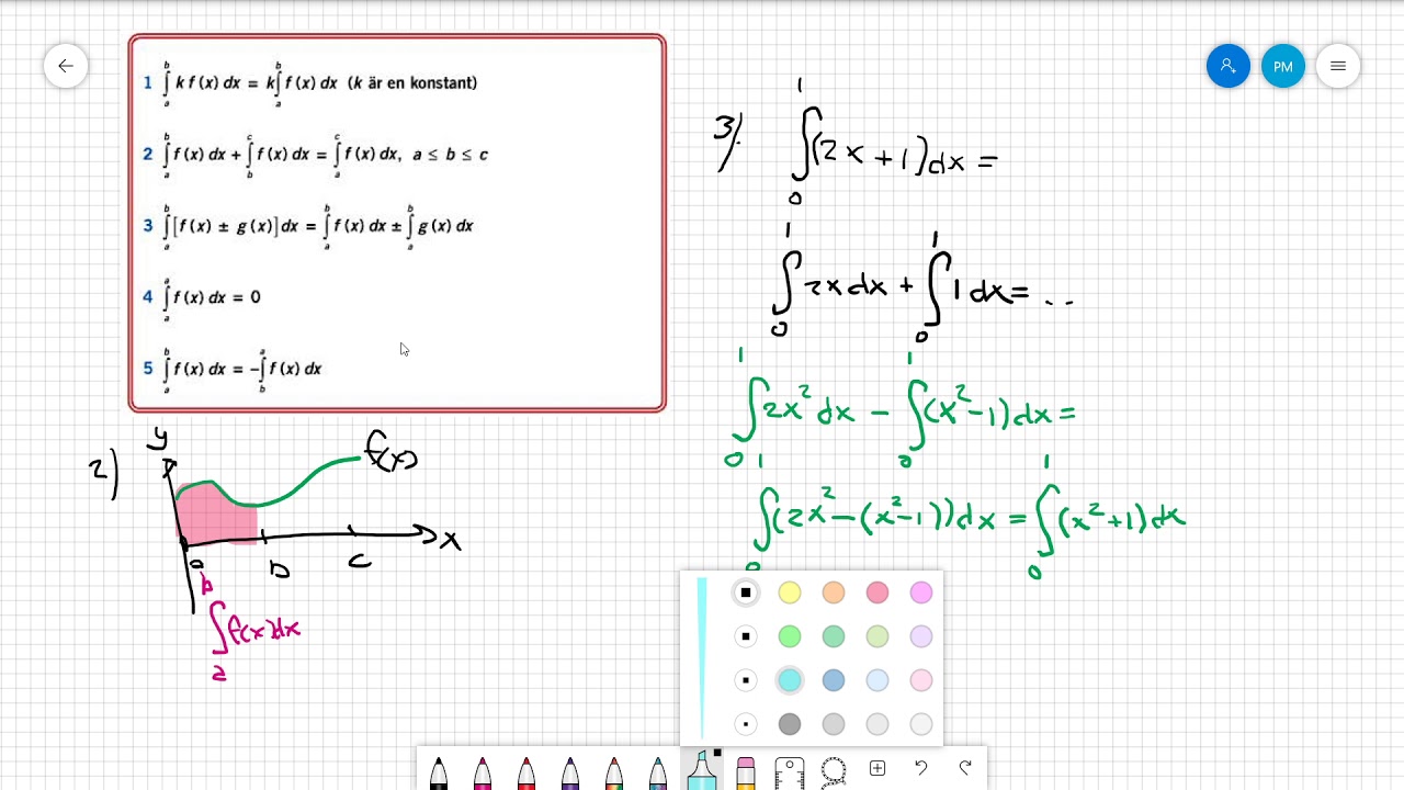 Matematik 4 - Integreringsregler - YouTube