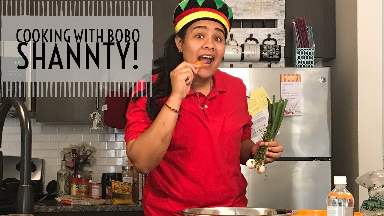 COOKING WITH BOBO SHANNTY: MAKING JERK SHRIMP && CURRY CHICKEN!! - YouTube