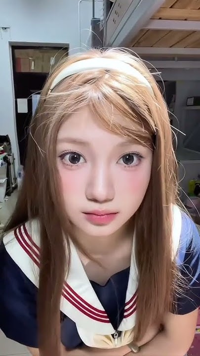 Sailor Suit Wearing Cute Tutorial#Naive girl#Disguise#Contrast#jk fashion - YouTube