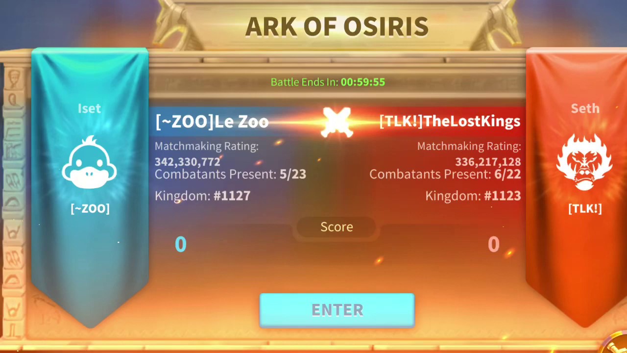 Rise of Kingdoms: Ark of Osiris- [TLK!] (1123) vs. [-Zoo] (1127) - YouTube
