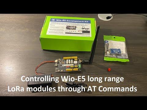 How to control Wio-E5 LoRa modules (mini & development board) through AT commands - YouTube
