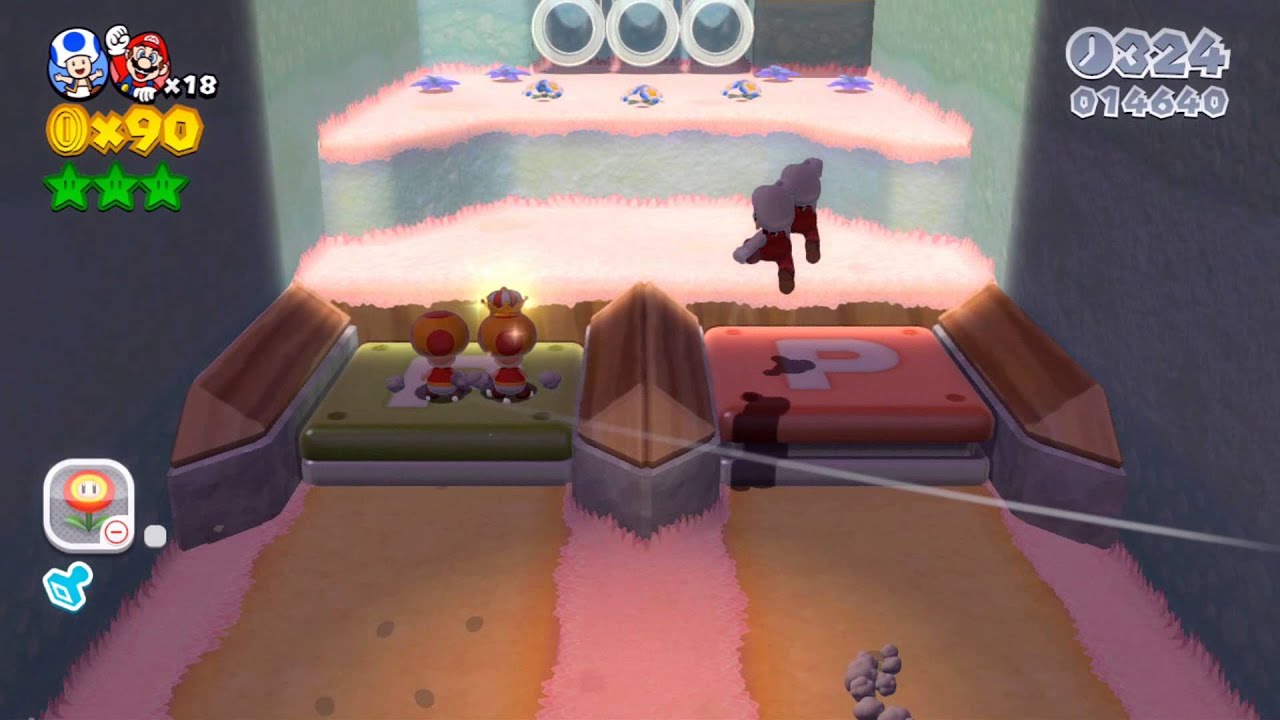 Super Mario 3D World - Double Cherry Pass (2P) - YouTube